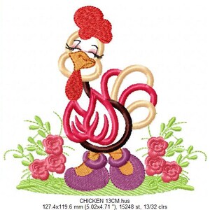 Chicken Embroidery Designs - Kitchen Embroidery Design Machine ...
