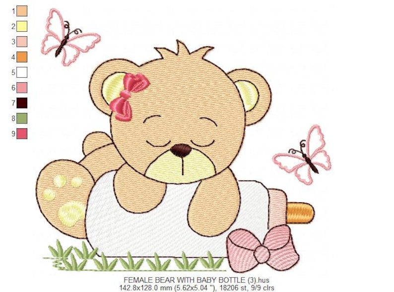 Baby Bear Embroidery Designs Teddy Embroidery Design Machine - Etsy