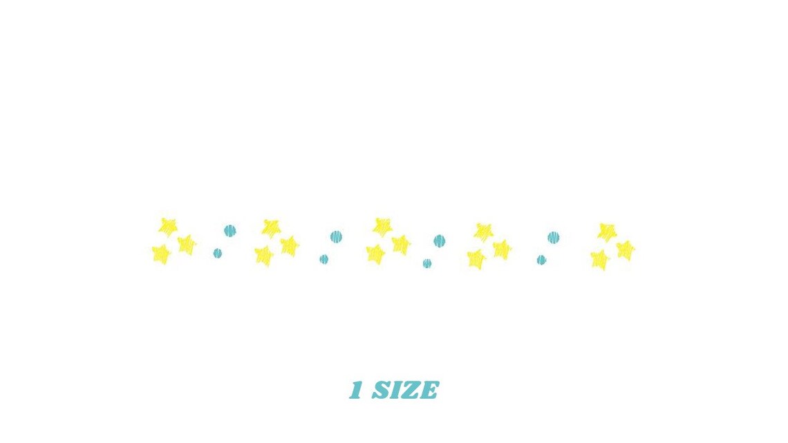 Star Border Embroidery Designs Divider Embroidery Design - Etsy
