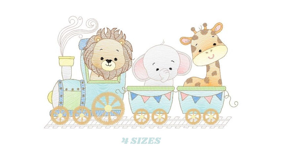 Safari Embroidery Designs - Animals Embroidery Design Machine ...