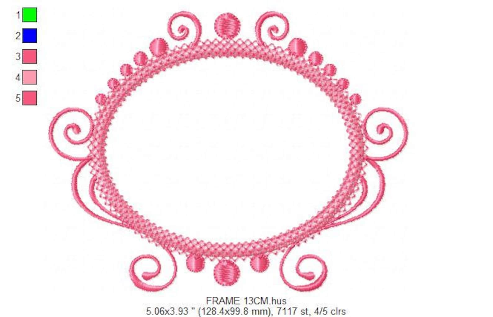 Frame Embroidery Designs Set Frame Applique Design Shape - Etsy