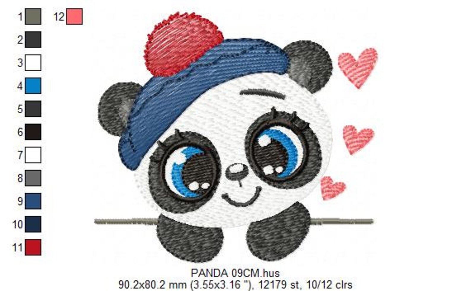 Panda Embroidery Design Animal Embroidery Designs Machine - Etsy