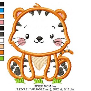 Tiger Embroidery Design Animals Embroidery Designs Machine Embroidery ...