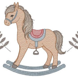 Toy Horse Embroidery Design - Baby Boy Embroidery Designs Machine ...