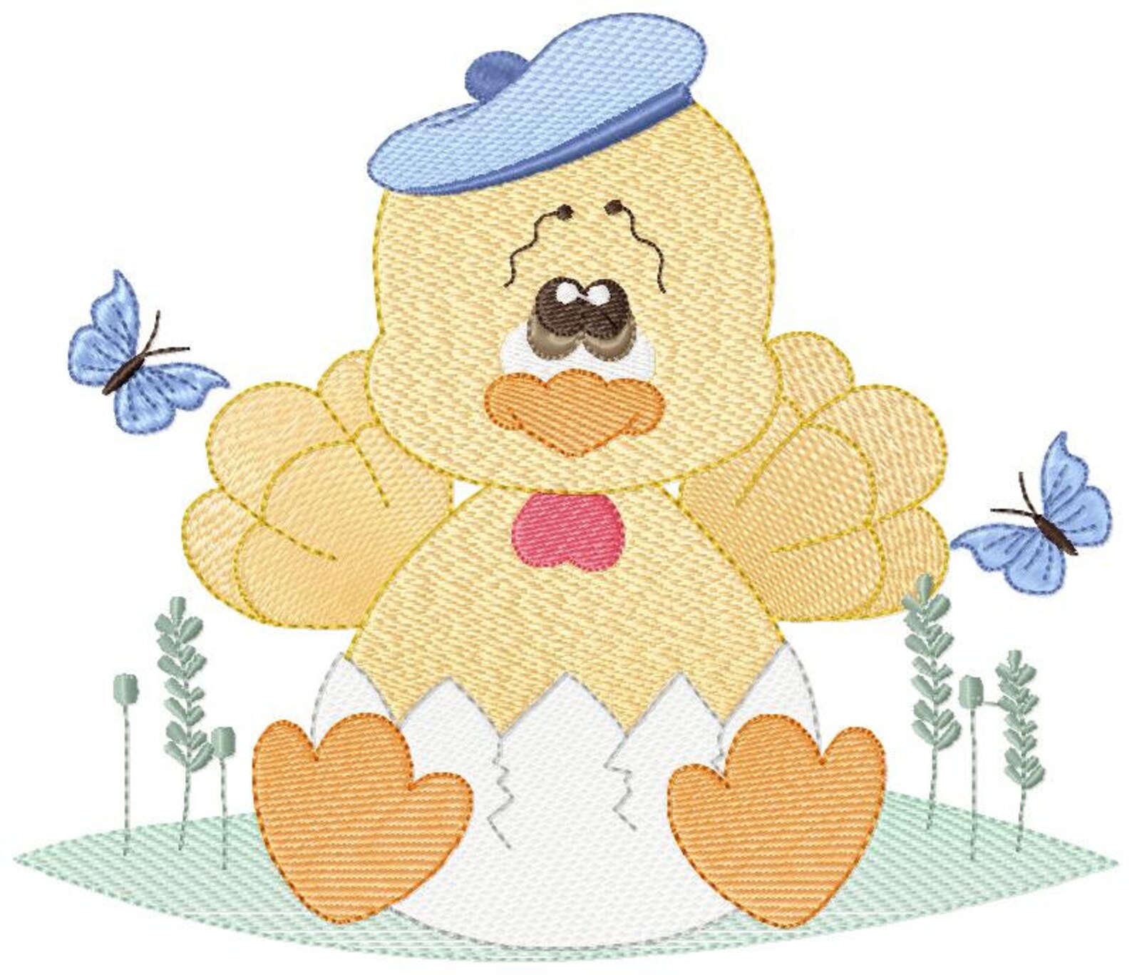 Baby Chick Embroidery Designs Rooster Embroidery Design - Etsy