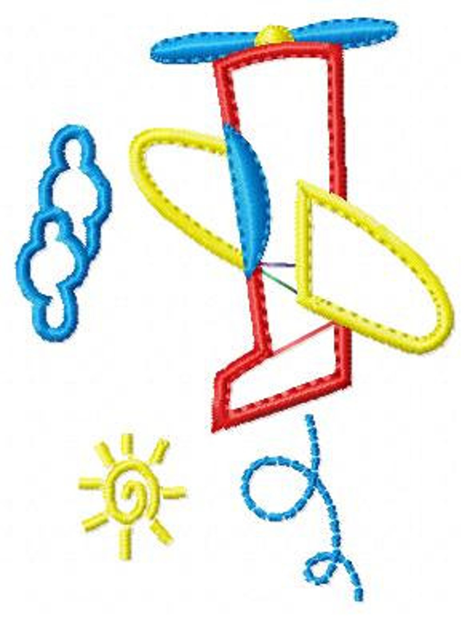 Plane Embroidery Designs - Airplane Applique Machine Embroidery Pattern ...