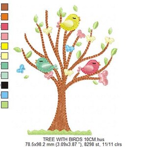 Tree Embroidery Designs - Flower Embroidery Design Machine Embroidery ...