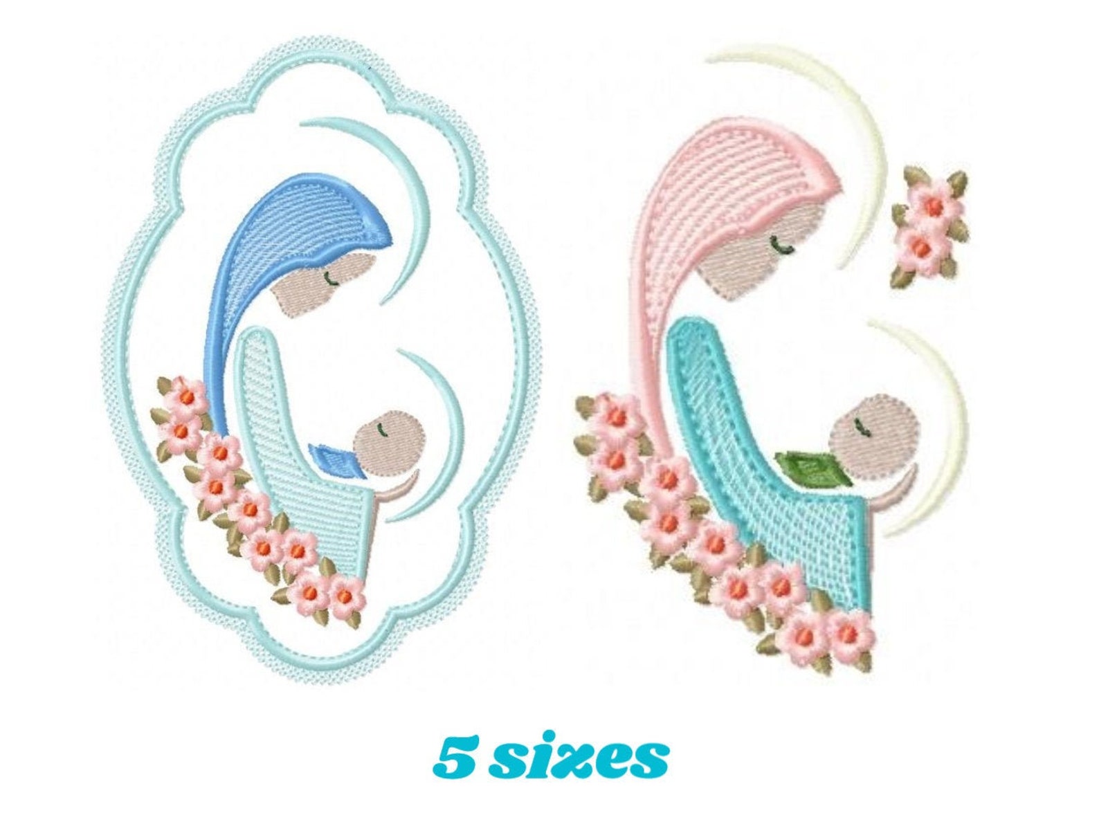 Holy Mary Embroidery Designs Holy Embroidery Design Machine Embroidery ...