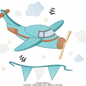 Plane Embroidery Designs - Airplane Embroidery Design Machine ...