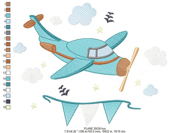 Plane Embroidery Designs Airplane Embroidery Design Machine - Etsy