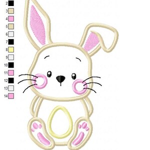 Bunny Embroidery Design Rabbit Embroidery Designs Machine Embroidery ...