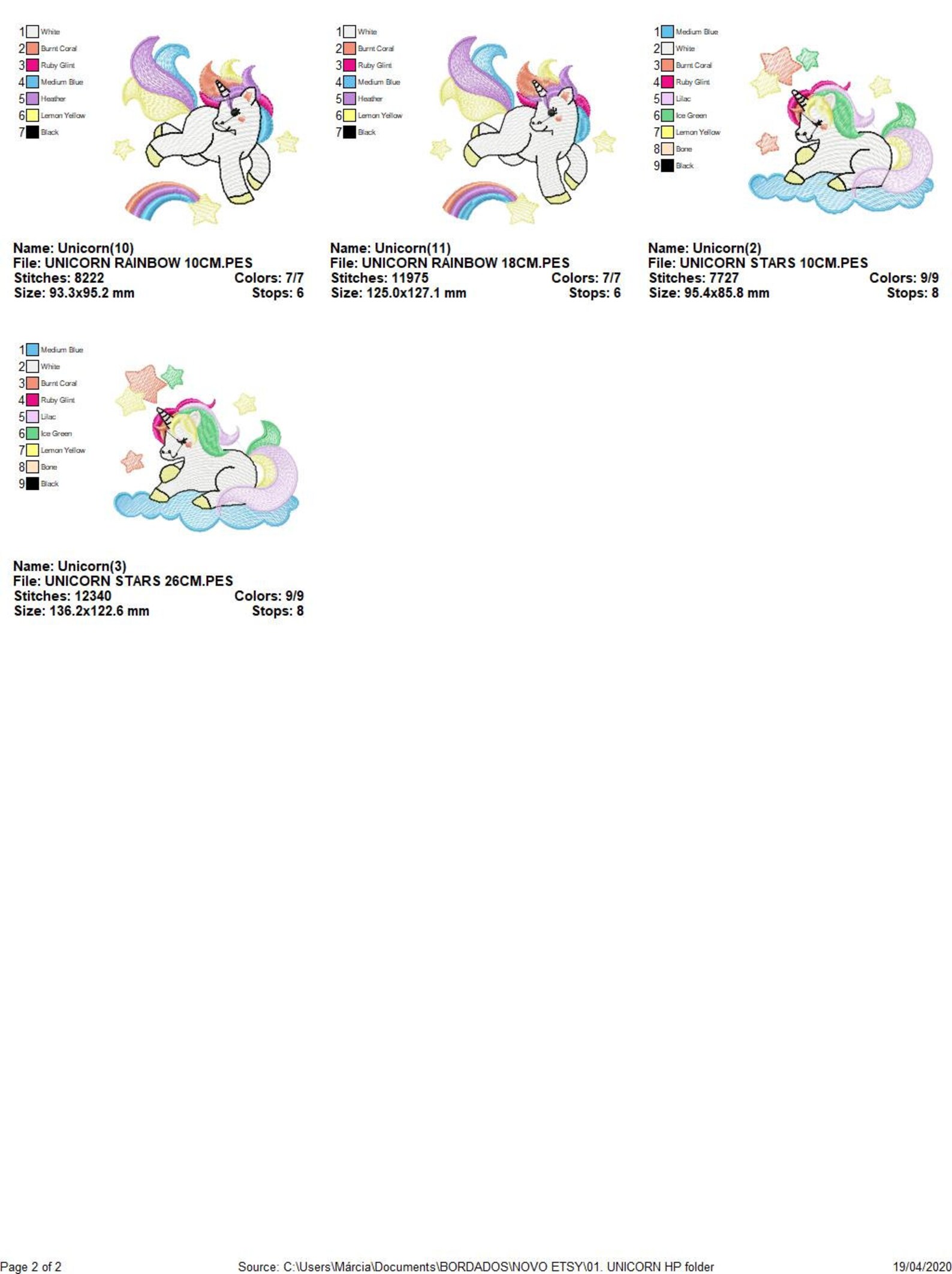 Unicorn Embroidery Designs Baby Girl Embroidery Design - Etsy