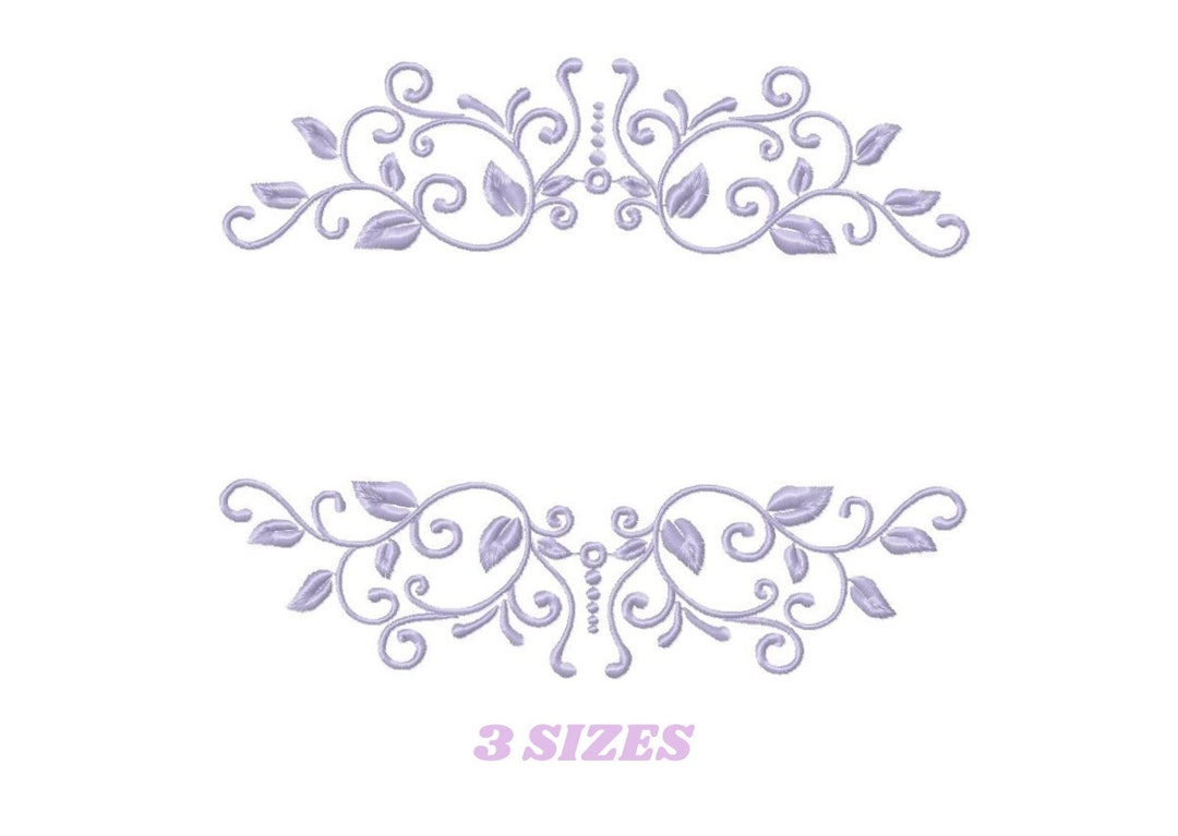 Monogram Frame Embroidery Designs - Flower Embroidery Design Machine ...