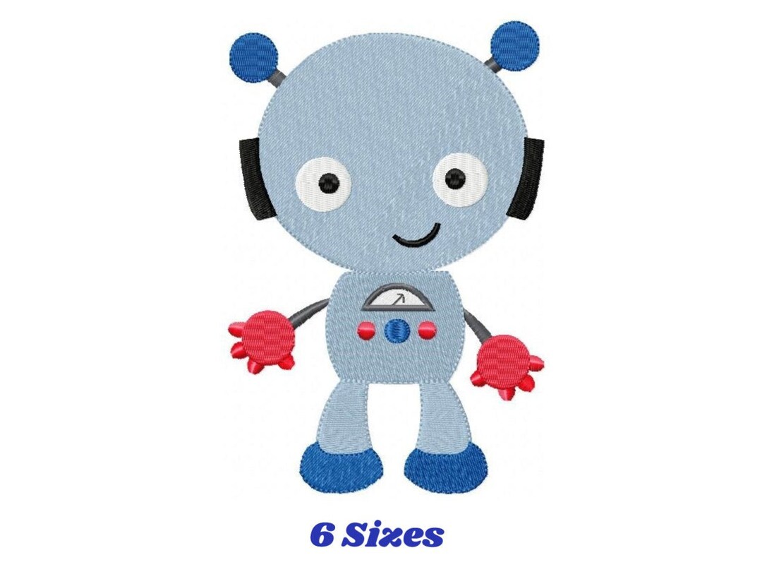 Robot Embroidery Designs Cyborg Embroidery Design Machine Embroidery ...