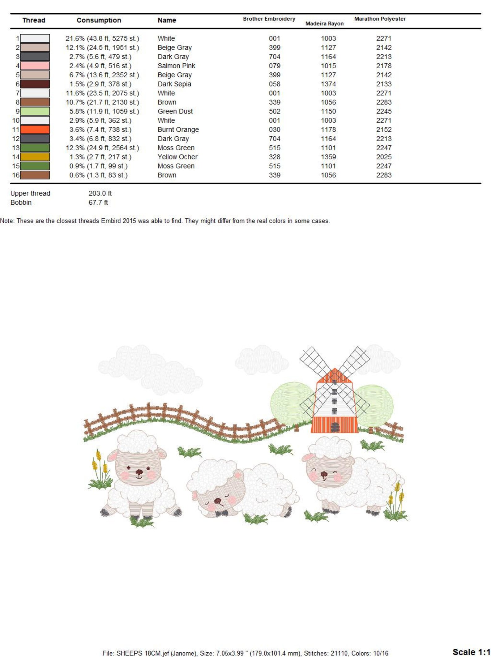 Sheep Farm Embroidery Design Lamb Fence Embroidery Designs - Etsy