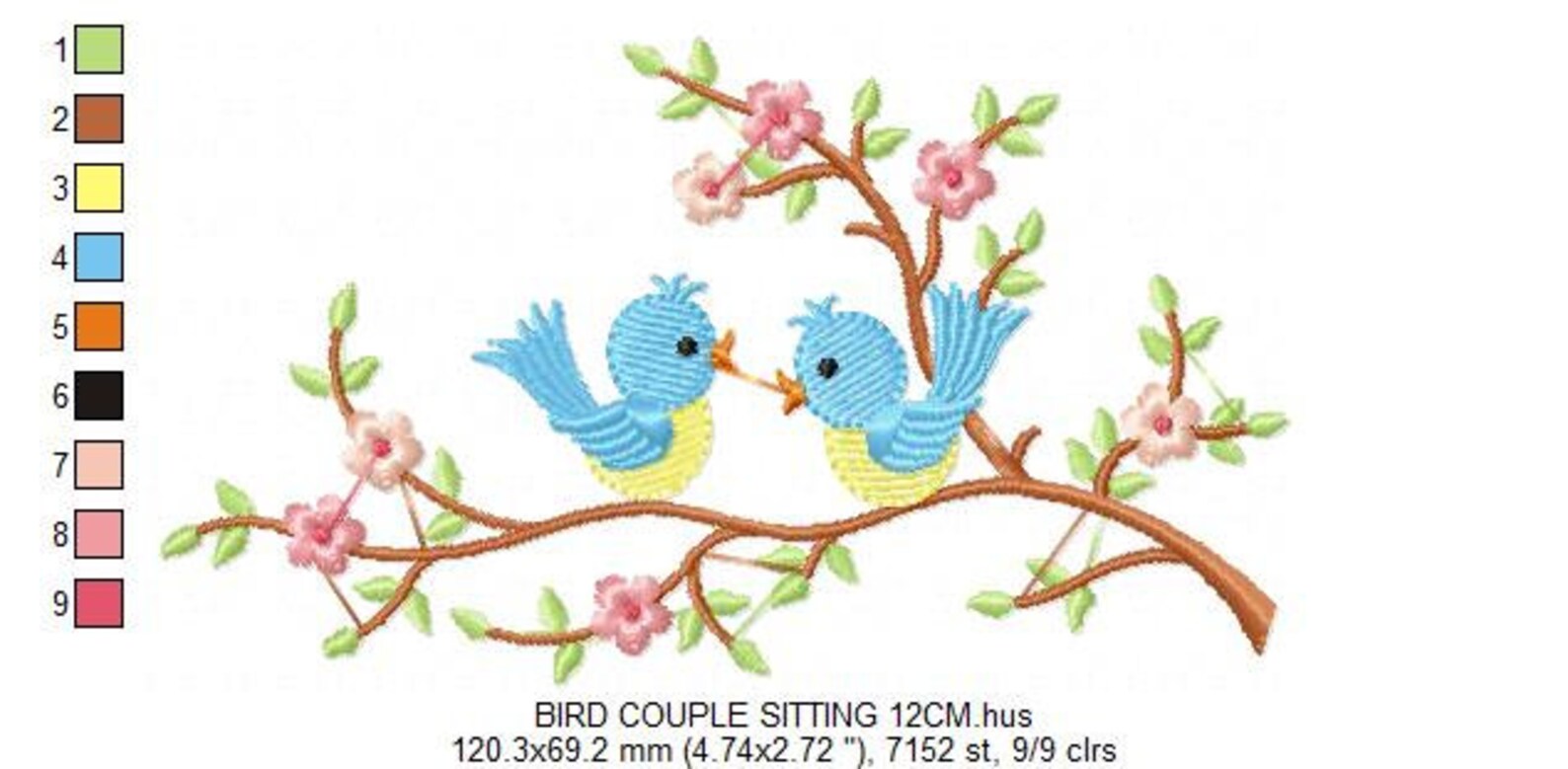 Bird Embroidery Designs Birds Embroidery Design Machine Embroidery ...