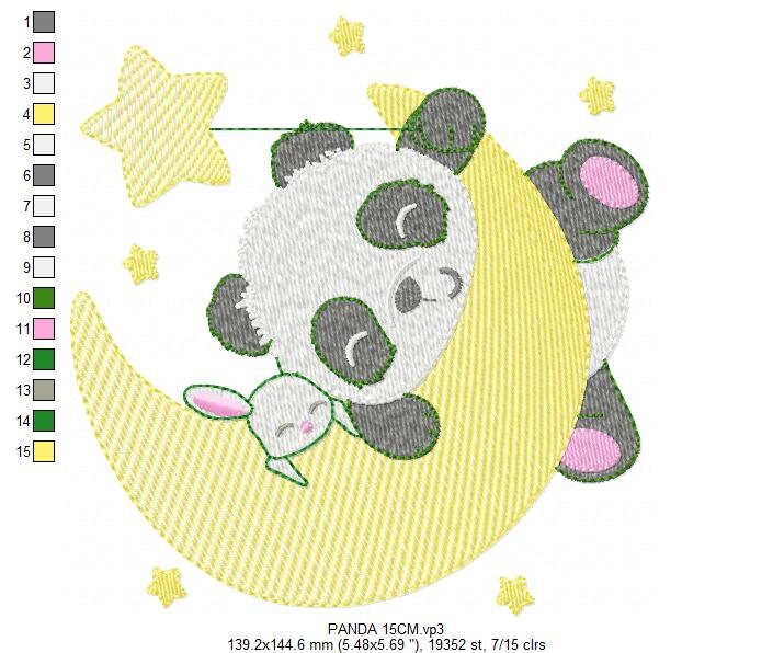 Panda Embroidery Design Animal Embroidery Designs Machine - Etsy