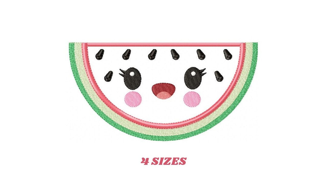 Watermelon Embroidery Designs - Fruit Machine Embroidery Pattern ...
