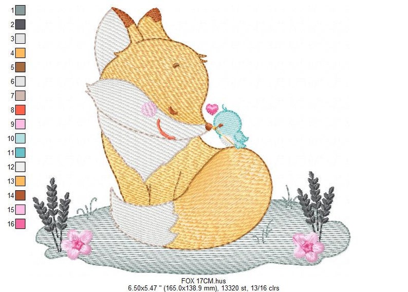 Red Fox Embroidery Designs Woodland Animals Embroidery | Etsy