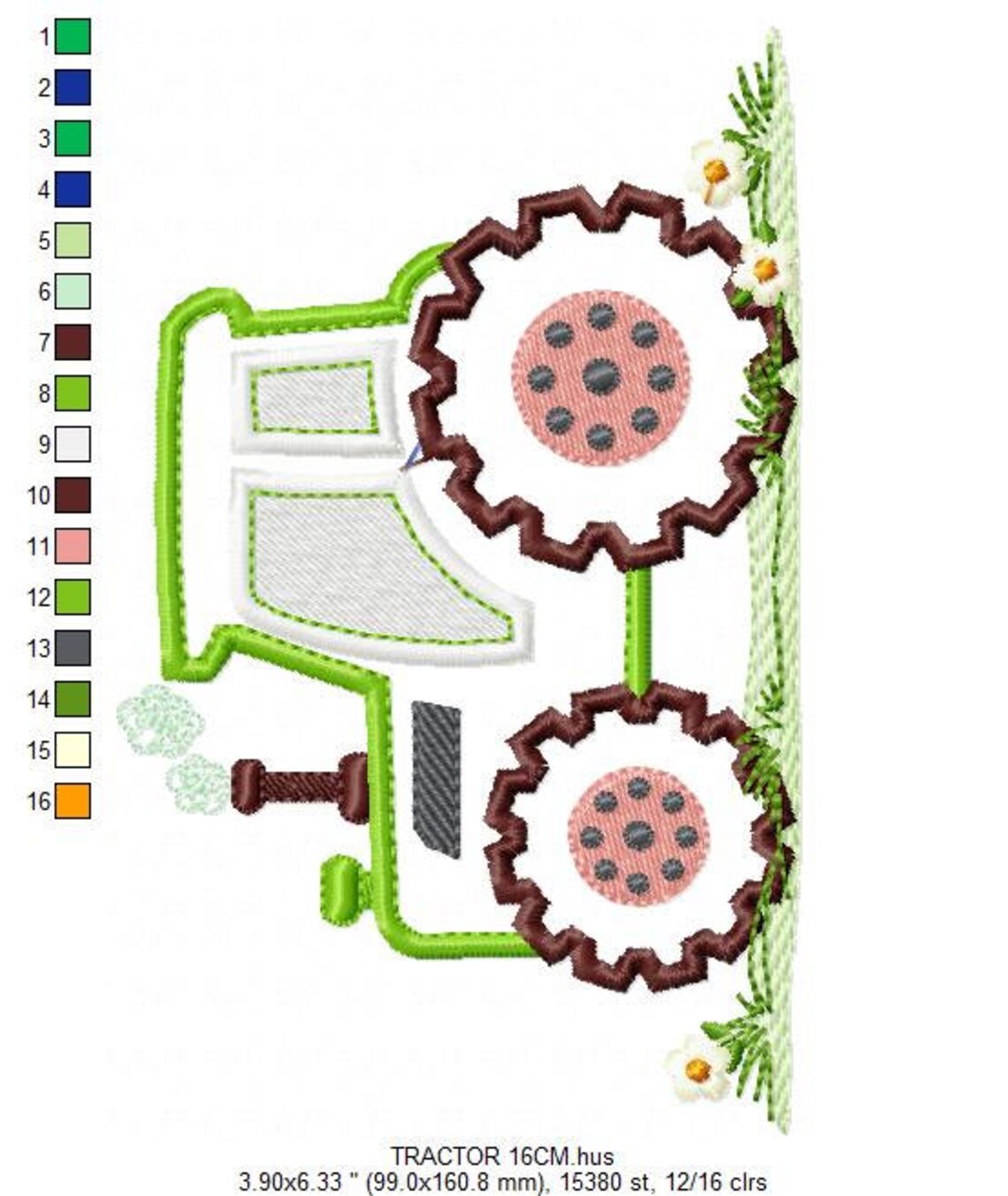 Tractor Embroidery Designs Farm Embroidery Design Machine | Etsy Canada