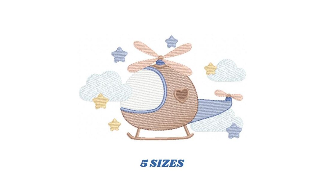 Helicopter Embroidery Designs - Chopper Embroidery Design Machine ...
