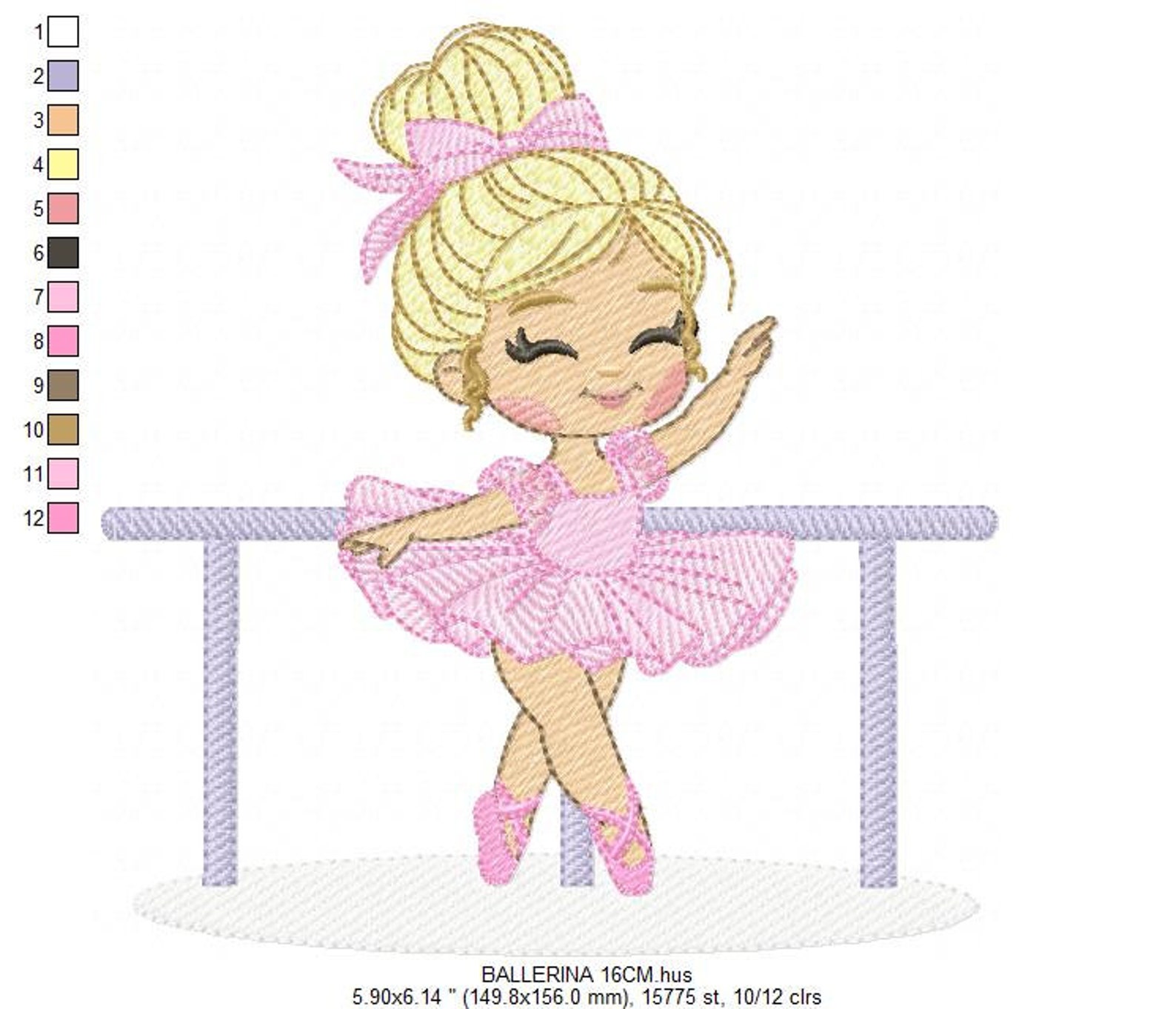Ballerina Embroidery Designs - Ballet Dancer Embroidery Design Machine ...