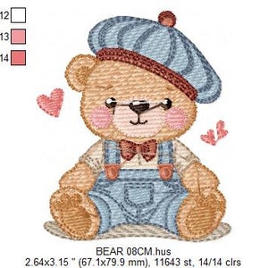 Bear Embroidery Designs - Baby Boy Embroidery Design Machine Embroidery ...