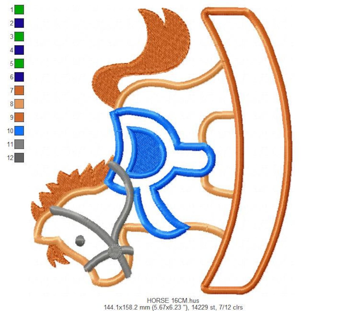 Horse Toy Embroidery Design Baby Boy Embroidery Designs - Etsy