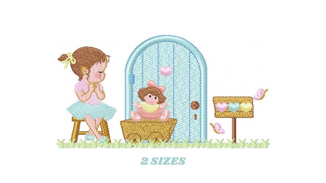 Baby Girl Embroidery Designs Toddler Embroidery Design Machine ...