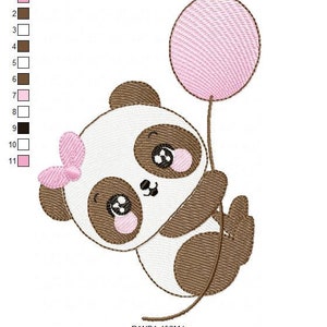 Panda Embroidery Design Animal Embroidery Designs Machine Embroidery ...