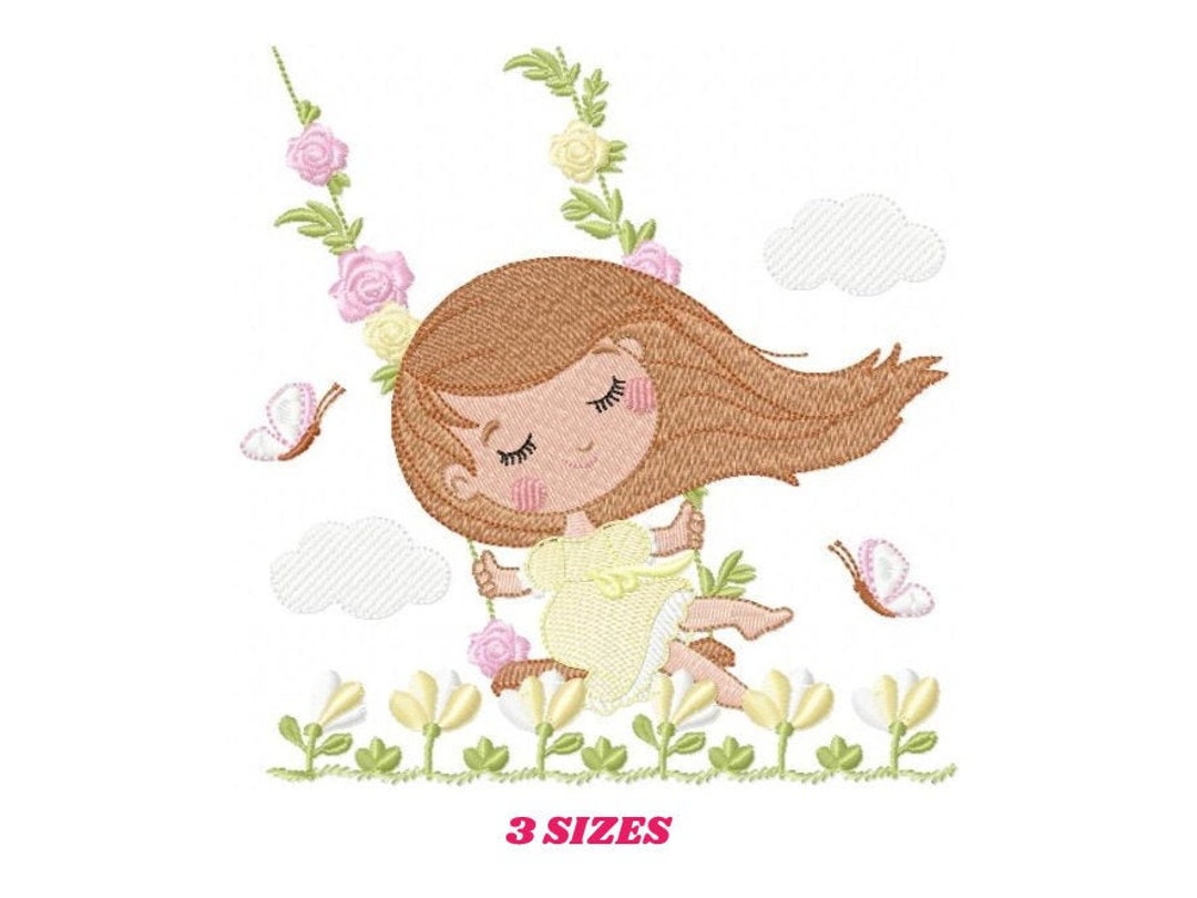 Fairy Embroidery Designs - Baby Girl Embroidery Design Machine ...