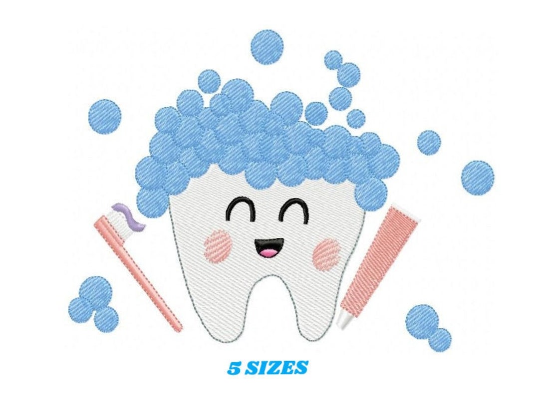 Tooth Embroidery Designs - Toothpaste Embroidery Design Machine ...