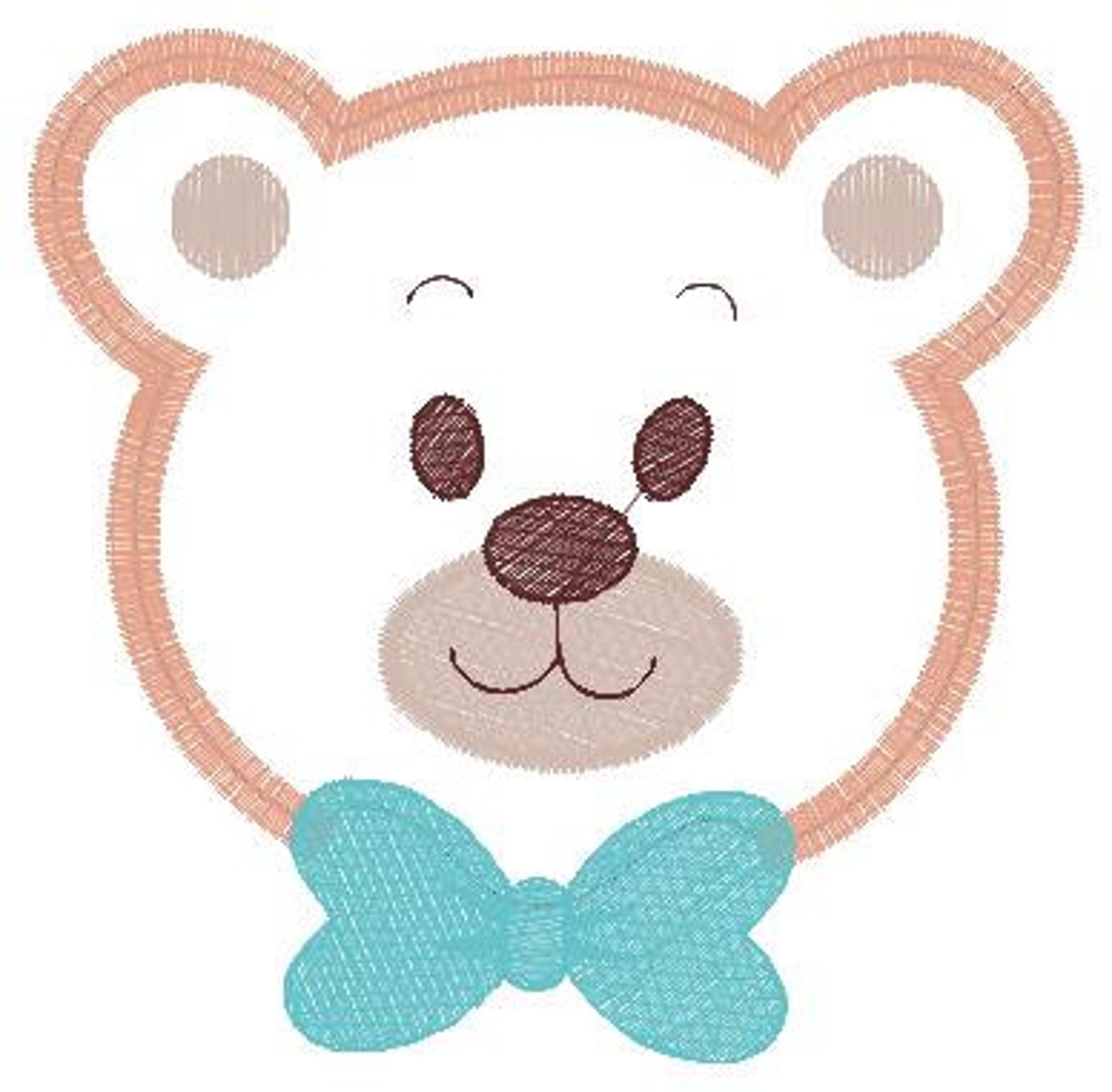 Teddy Bear Embroidery Designs Bear Face Embroidery Design - Etsy