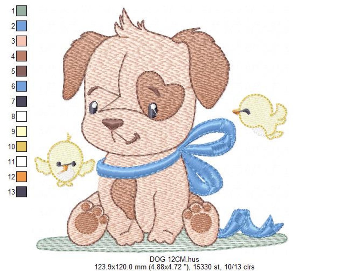 Dogs Embroidery Designs Dog Embroidery Design Machine - Etsy