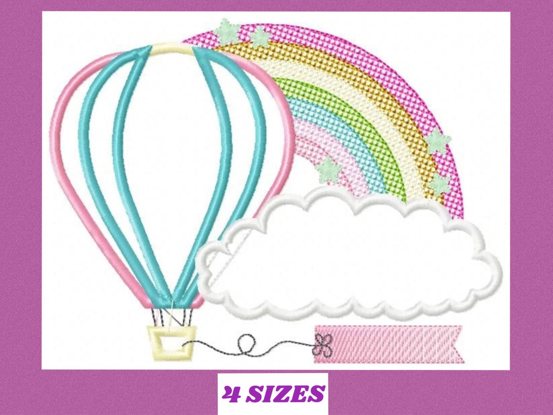 Cloud Embroidery Design Rainbow Embroidery Designs Machine - Etsy