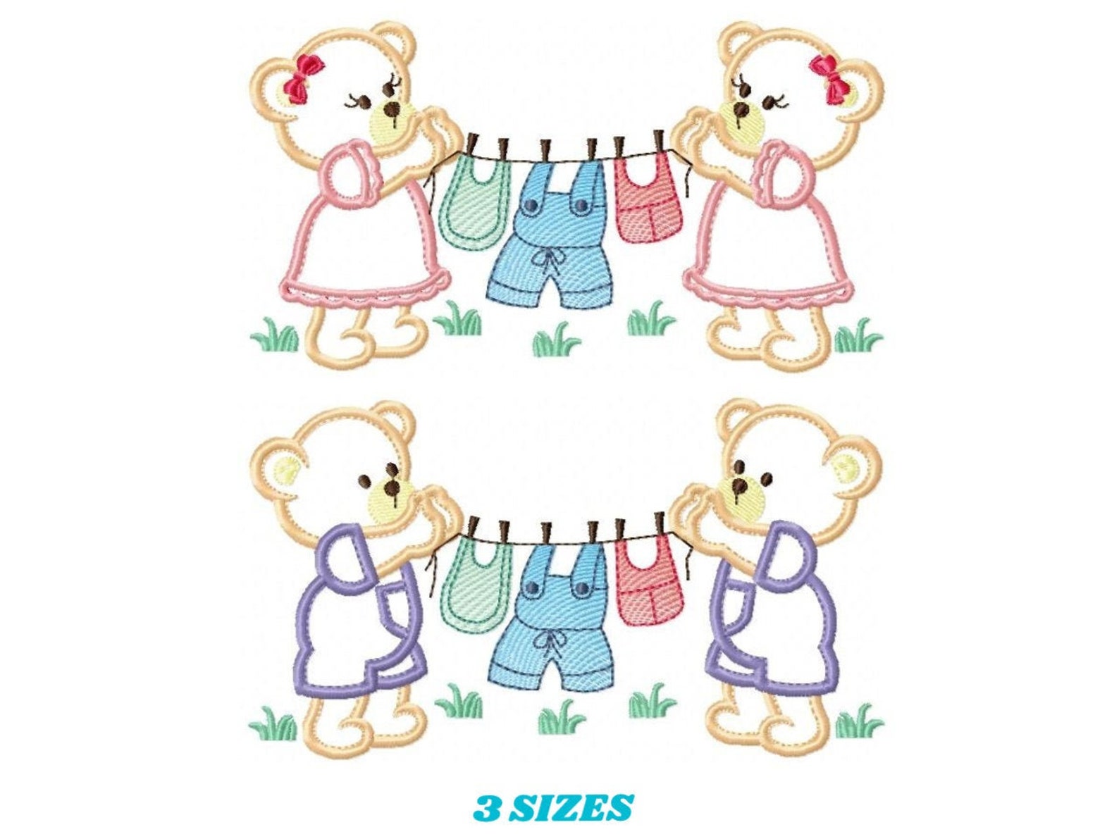 Baby Bear Embroidery Designs Baby Embroidery Design Machine - Etsy ...
