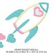 Rocket Embroidery Designs - Spaceshift With Hearts Machine Embroidery ...
