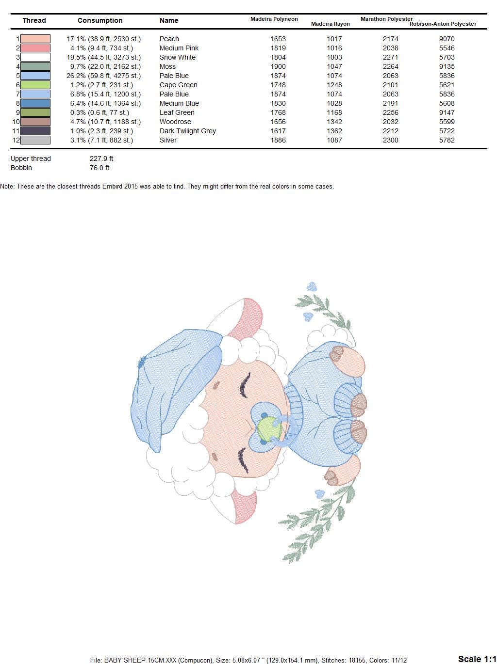 Baby Boy Sheep With Cap Embroidery Design - Lamb With Pacifier Machine ...