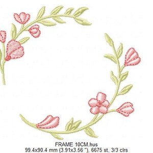 Monogram Frame Embroidery Designs - Flower Embroidery Design Machine ...