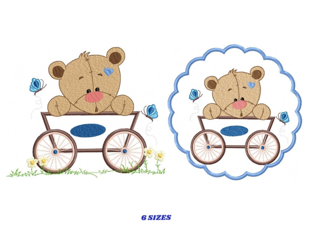 Bear Embroidery Design Animals Embroidery Designs Machine Embroidery ...