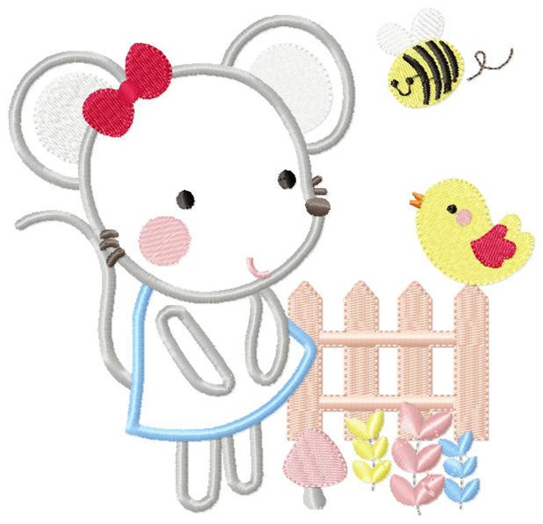 Mouse Embroidery Design Rat Embroidery Designs Machine - Etsy