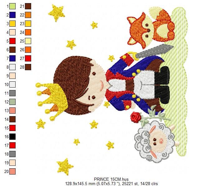 Prince Embroidery Designs King Embroidery Design Machine - Etsy