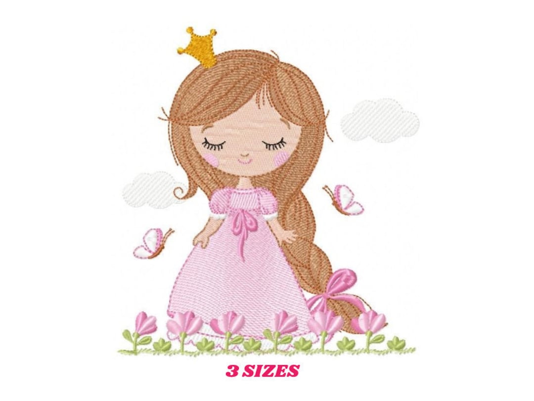 Baby Girl Embroidery Designs - Princess Embroidery Design Machine ...