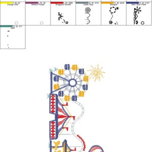 Fun Park Embroidery Design - Fair Embroidery Designs Machine Embroidery ...