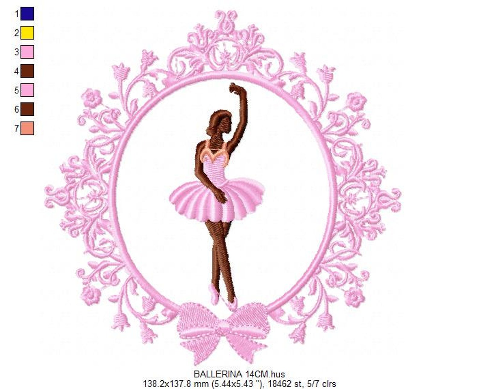 Ballerina Embroidery Designs Ballet Embroidery Design - Etsy
