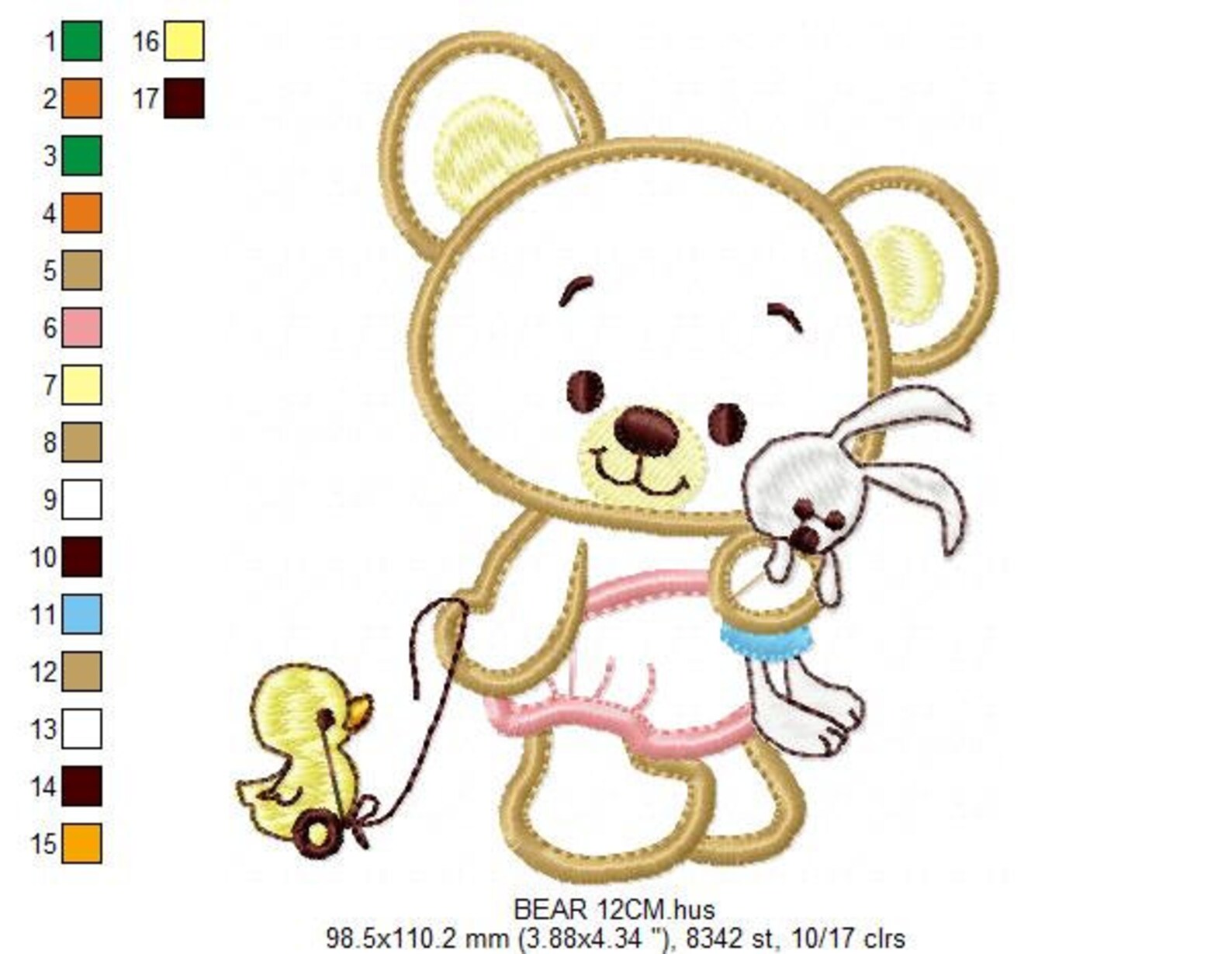 Bear Embroidery Designs Teddy Embroidery Design Machine | Etsy