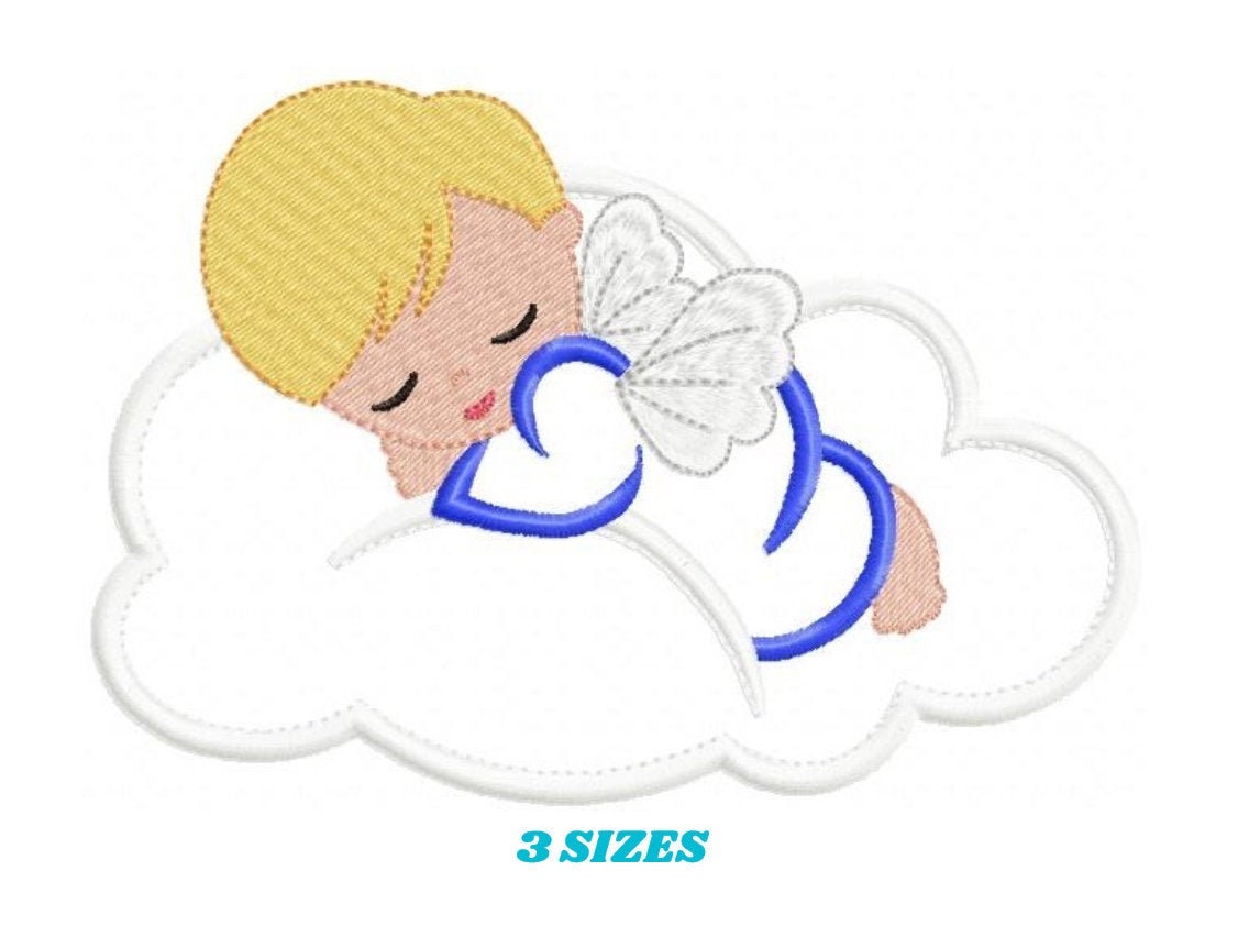 Fiber Arts ANGEL BABY GIRL Embroidery Machine Designs Embroidery etna ...