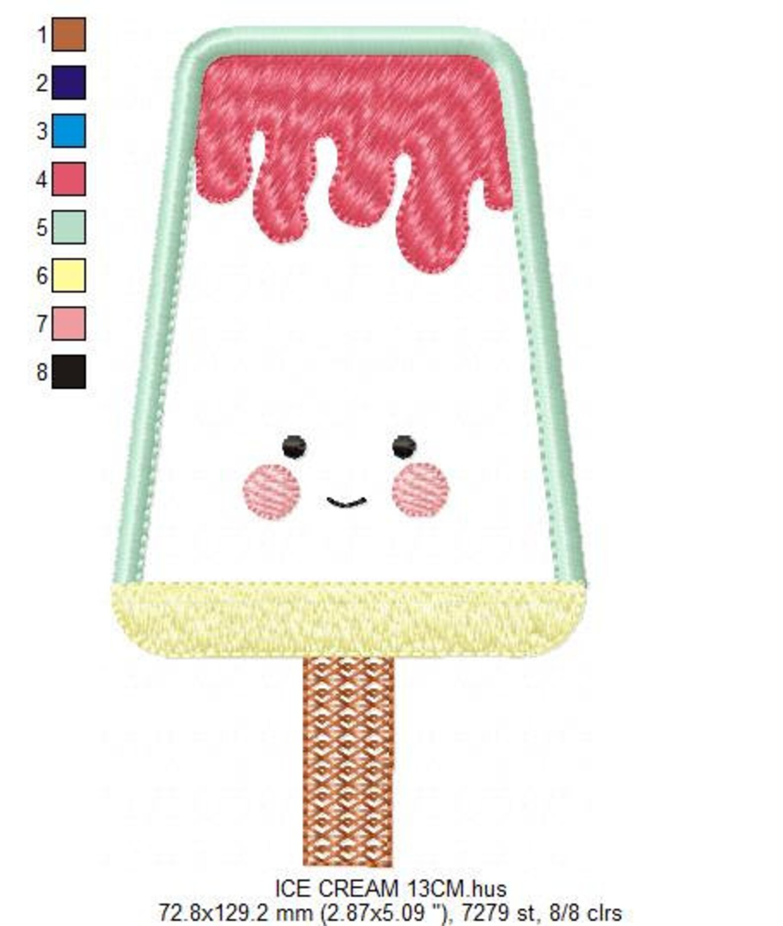 Ice Cream Embroidery Designs Candy Embroidery Design Machine - Etsy