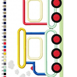 Train Embroidery Designs Vehicle Embroidery Design Machine Embroidery ...