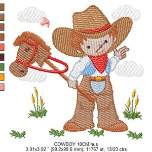 Cowboy Embroidery Design - Baby Boy Embroidery Designs Machine ...